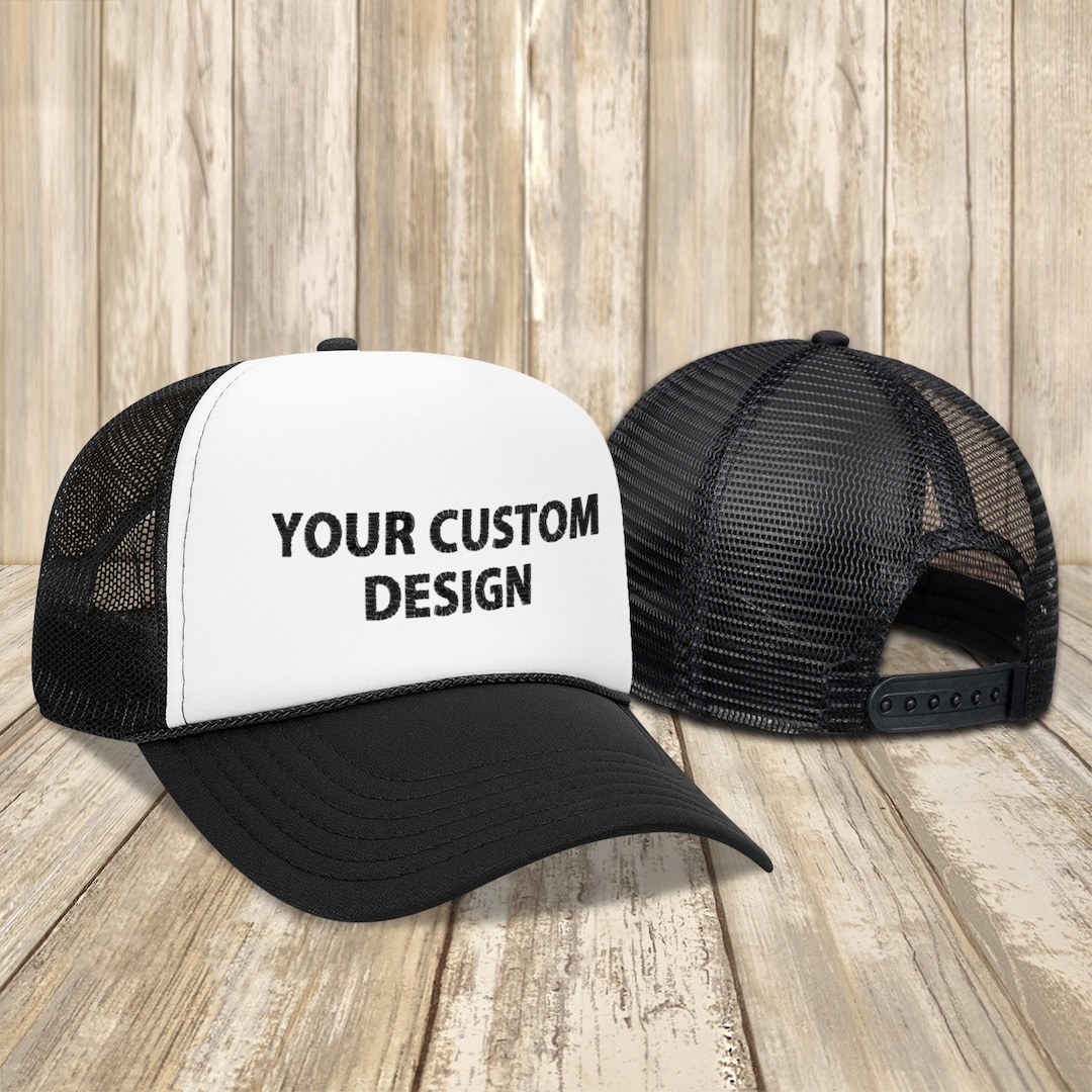 Custom Trucker Hat, Mesh Back Hat, Retro Trucker Mesh Cap, Personalized ...