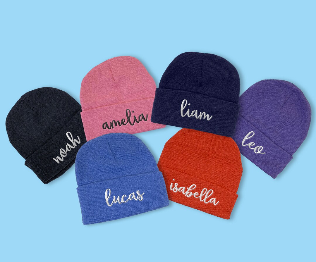 Personalized Embroidered Beanie, Custom Beanie, Customized Cap, Gift for Him, Custom Beanie ...