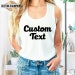 CUSTOM Muscle Tank for Women, Personalized Womens Muscle Tee, Custom ...