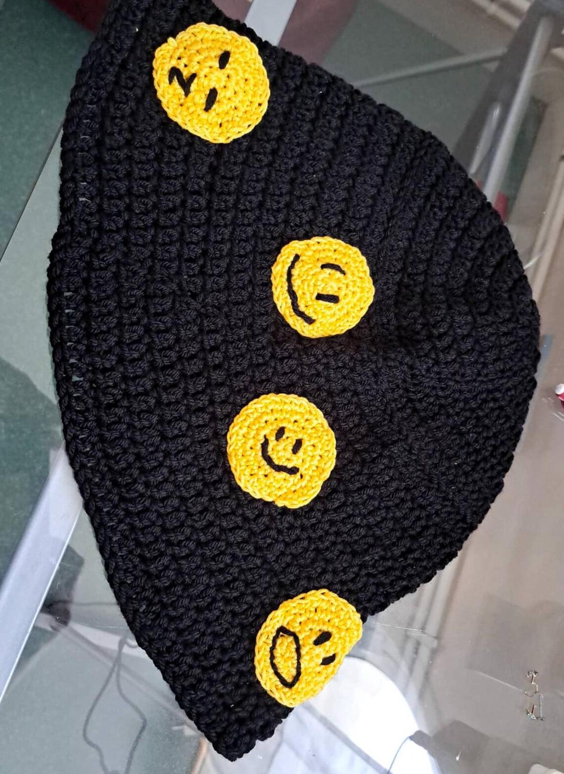 Smileys Bucket Hat- Crochet Pattern - PDF Model - Etsy