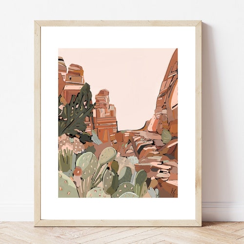 Sedona Map Print Arizona AZ USA Map Art Poster Yavapai - Etsy