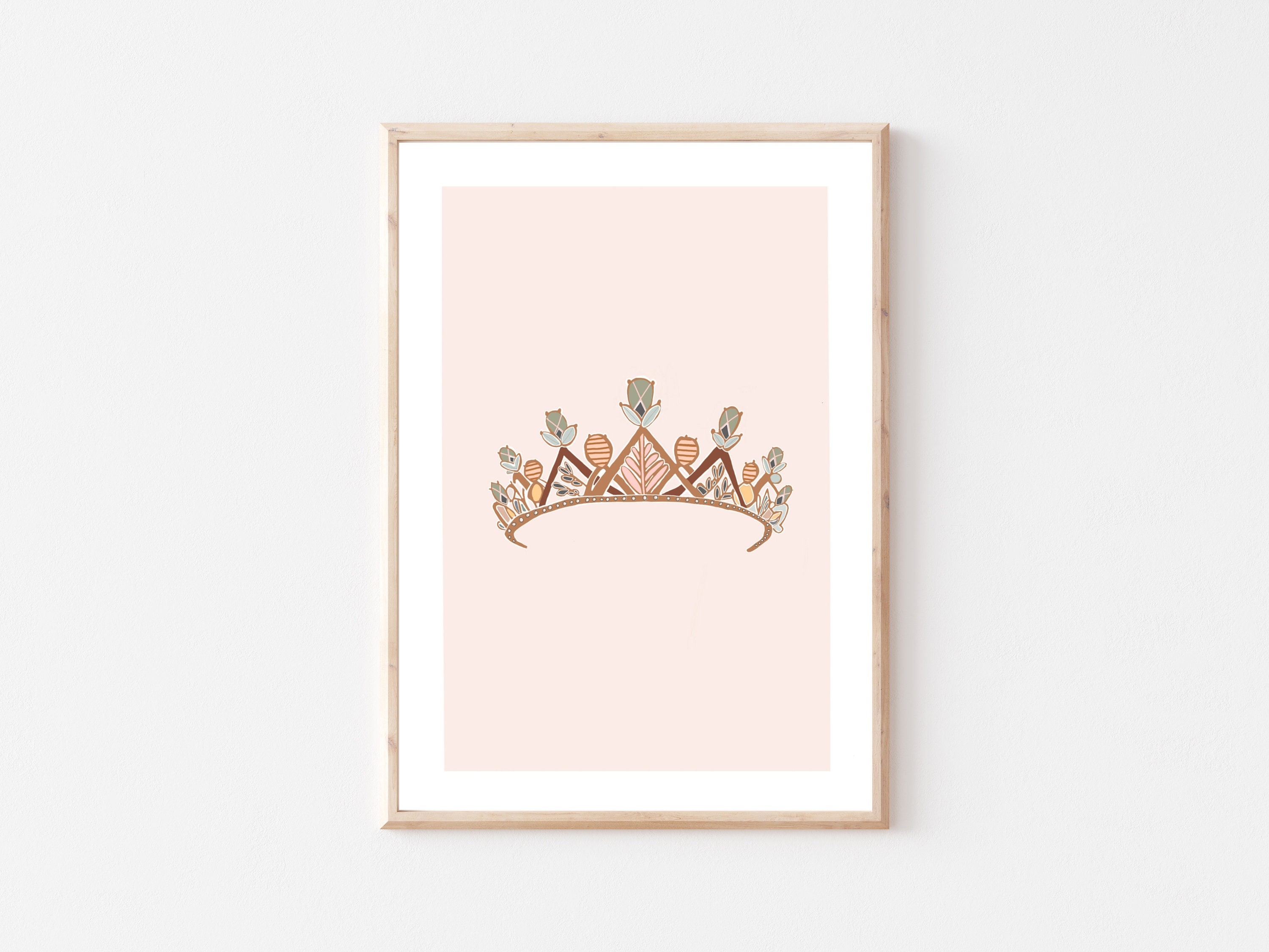 Crown Tiara Print Digital Printable Download Wall Art - Etsy