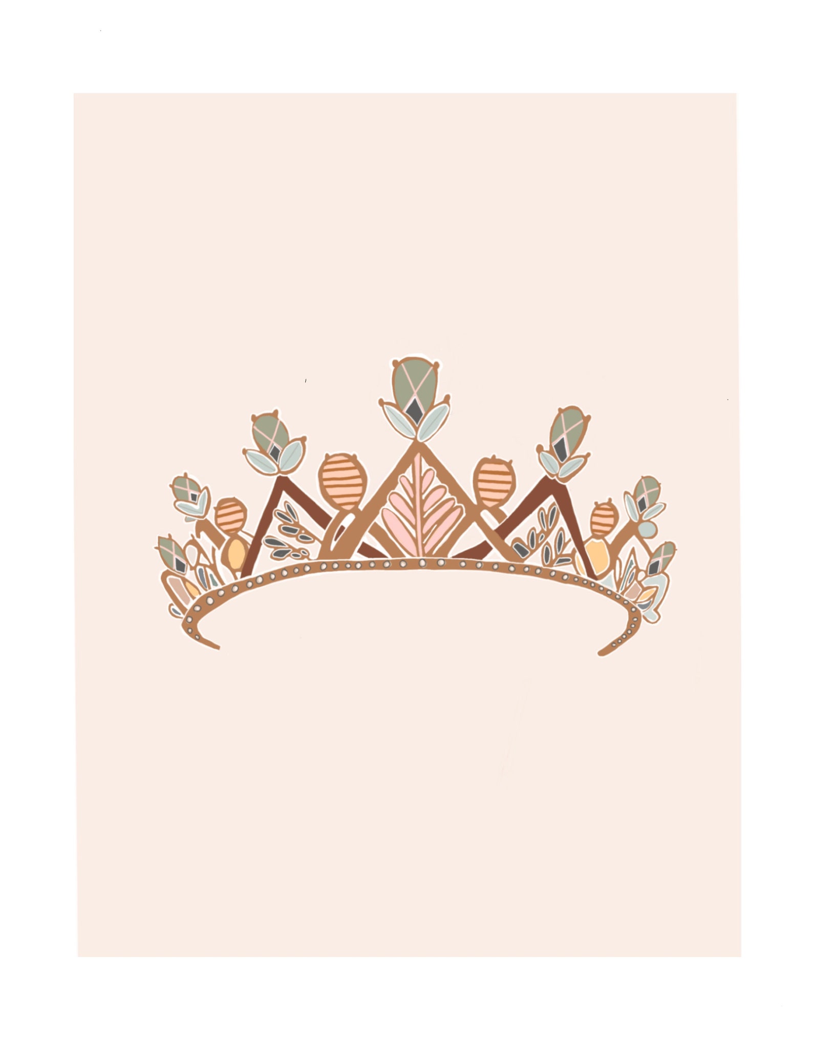 Crown Tiara Print Digital Printable Download Wall Art - Etsy