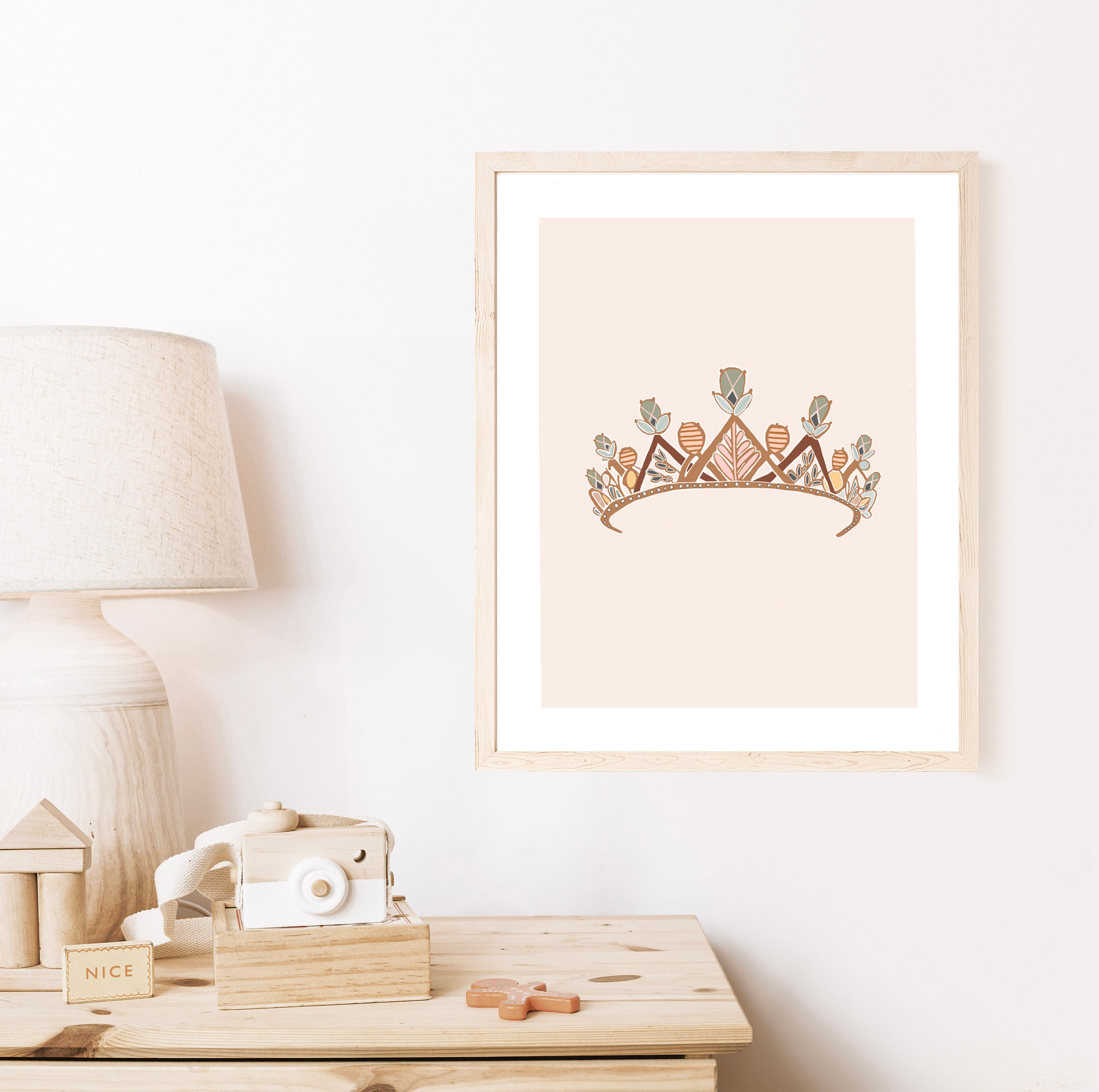 Crown Tiara Print Digital Printable Download Wall Art - Etsy