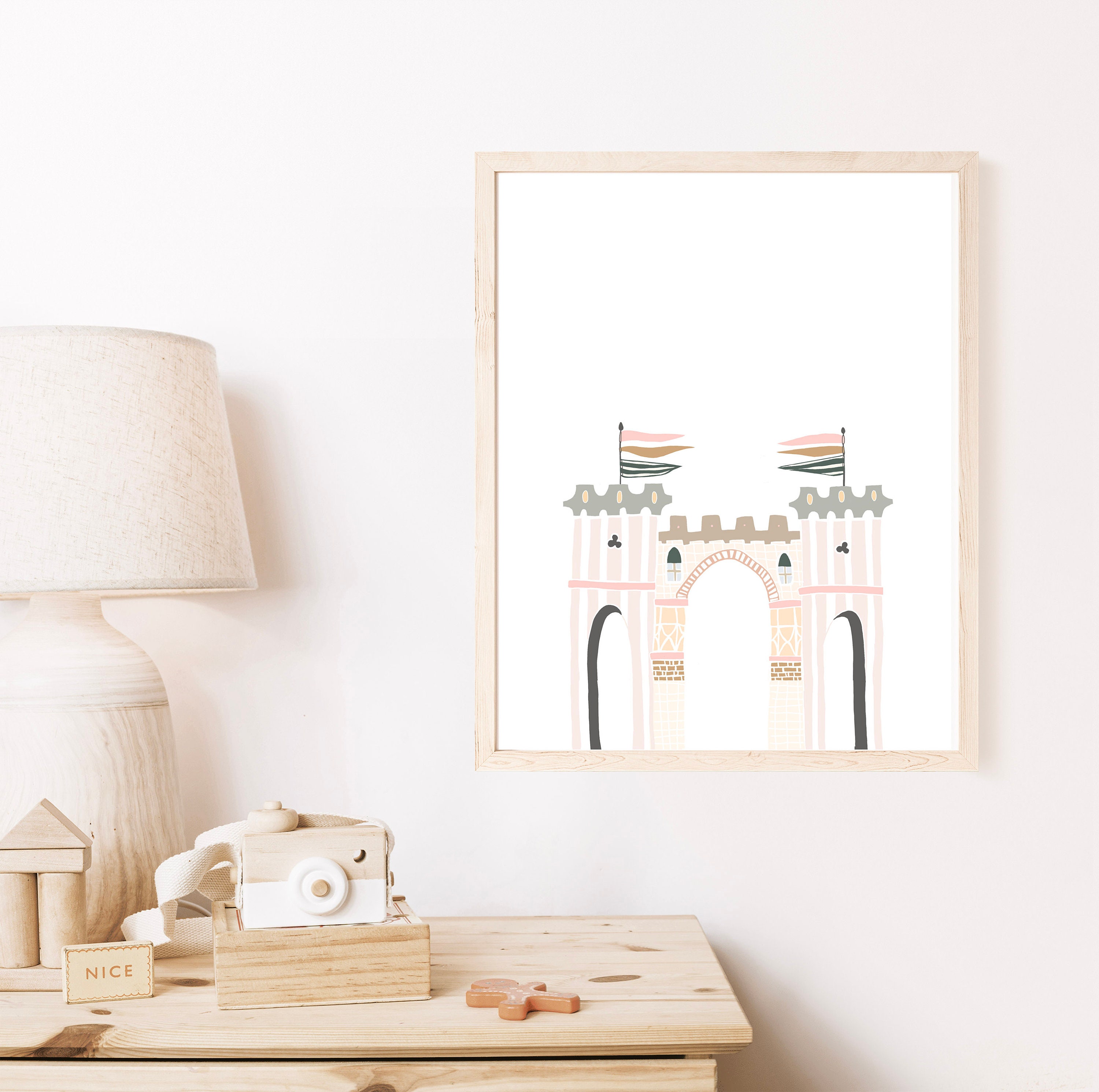 Castle Printable Art Set Fairytale Digital Download | Etsy