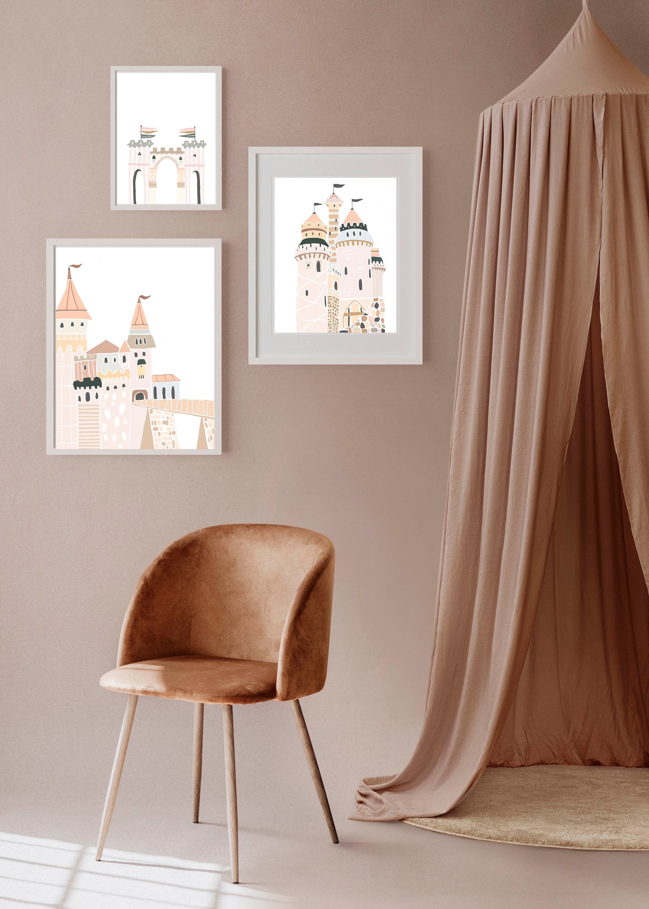 Castle Printable Art Set Fairytale Digital Download | Etsy