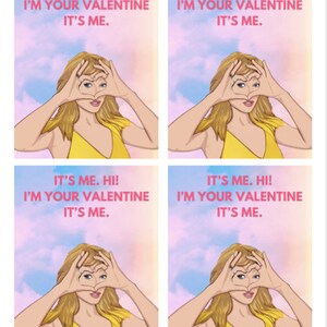 Printable Classroom Valentine-taylor Swift-valentine's Day - Etsy