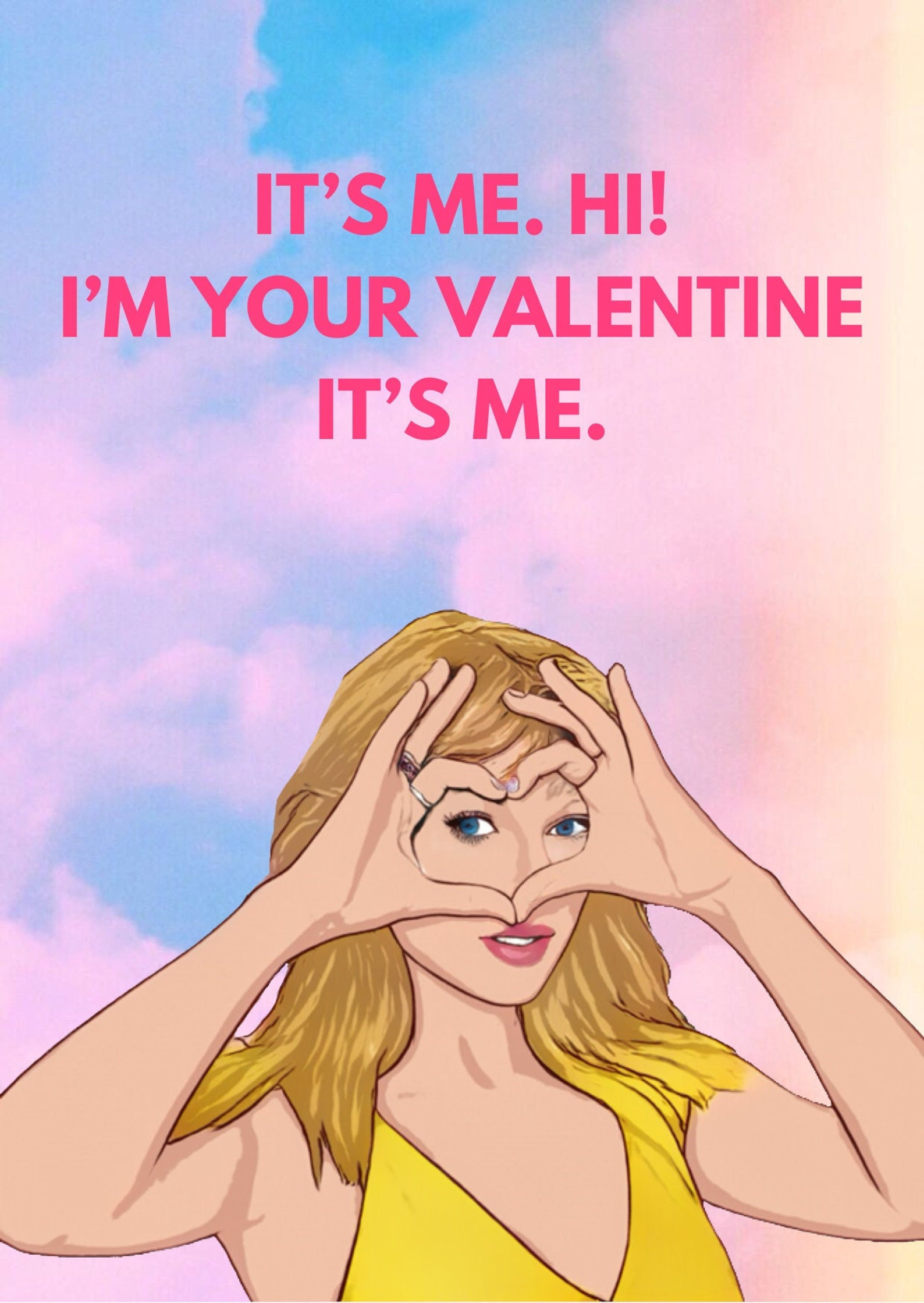 Printable Classroom Valentine-taylor Swift-valentine's Day - Etsy