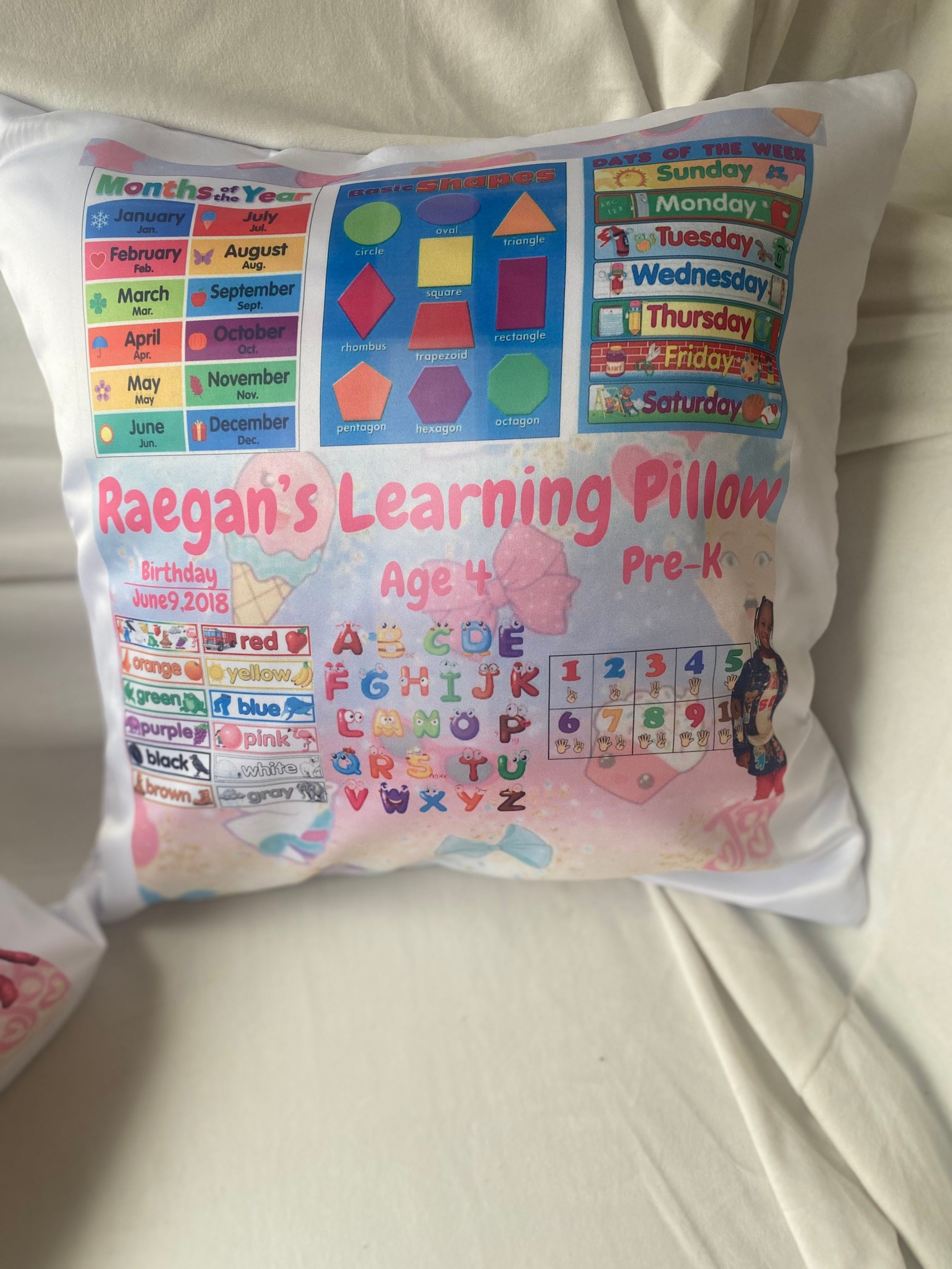Custom Learning Pillow Personalized Learning Pillow Custom - Etsy