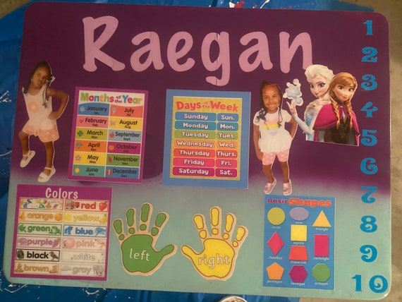 Custom Kids Learning Table Toddler Learning Desk Dry Erase - Etsy