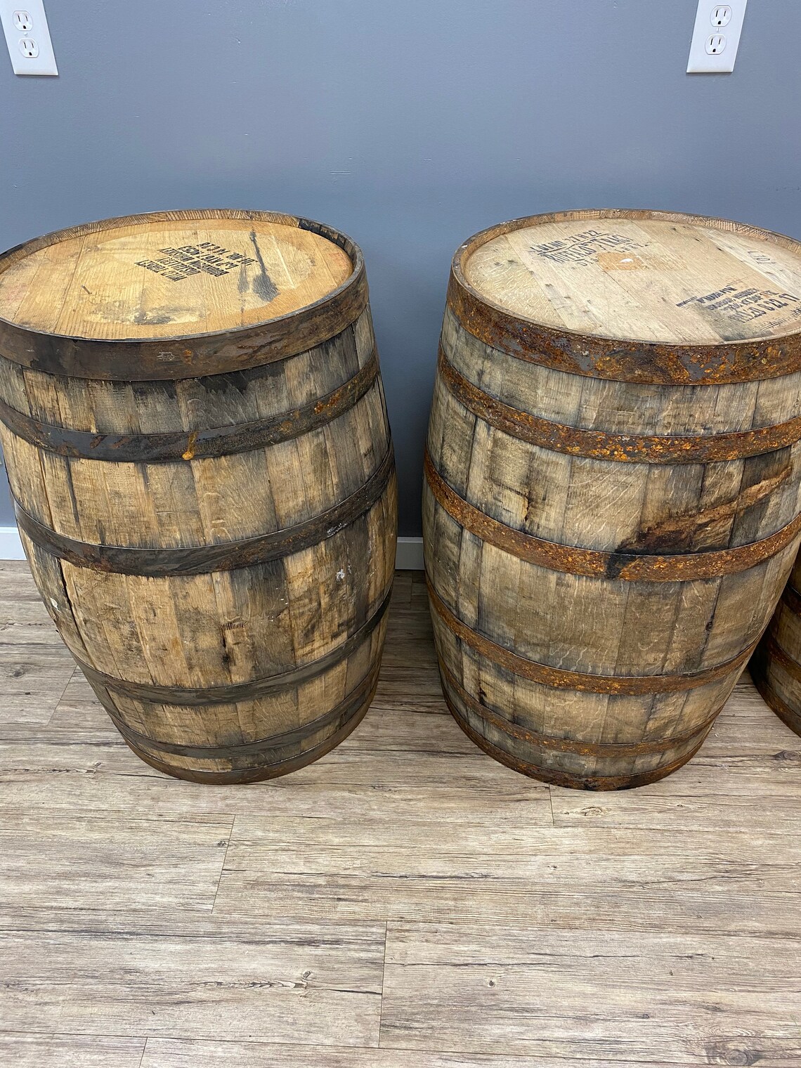 Whiskey Barrel Cabinet Bourbon Bottle Storage Basement Bar | Etsy