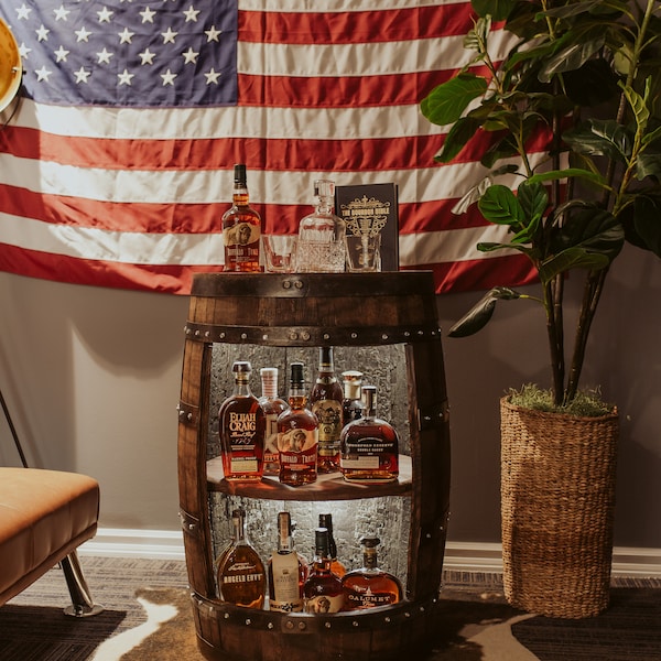 Whiskey Barrel Cabinet - Etsy