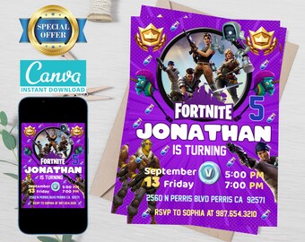 Fortnight Birthday Party - Etsy