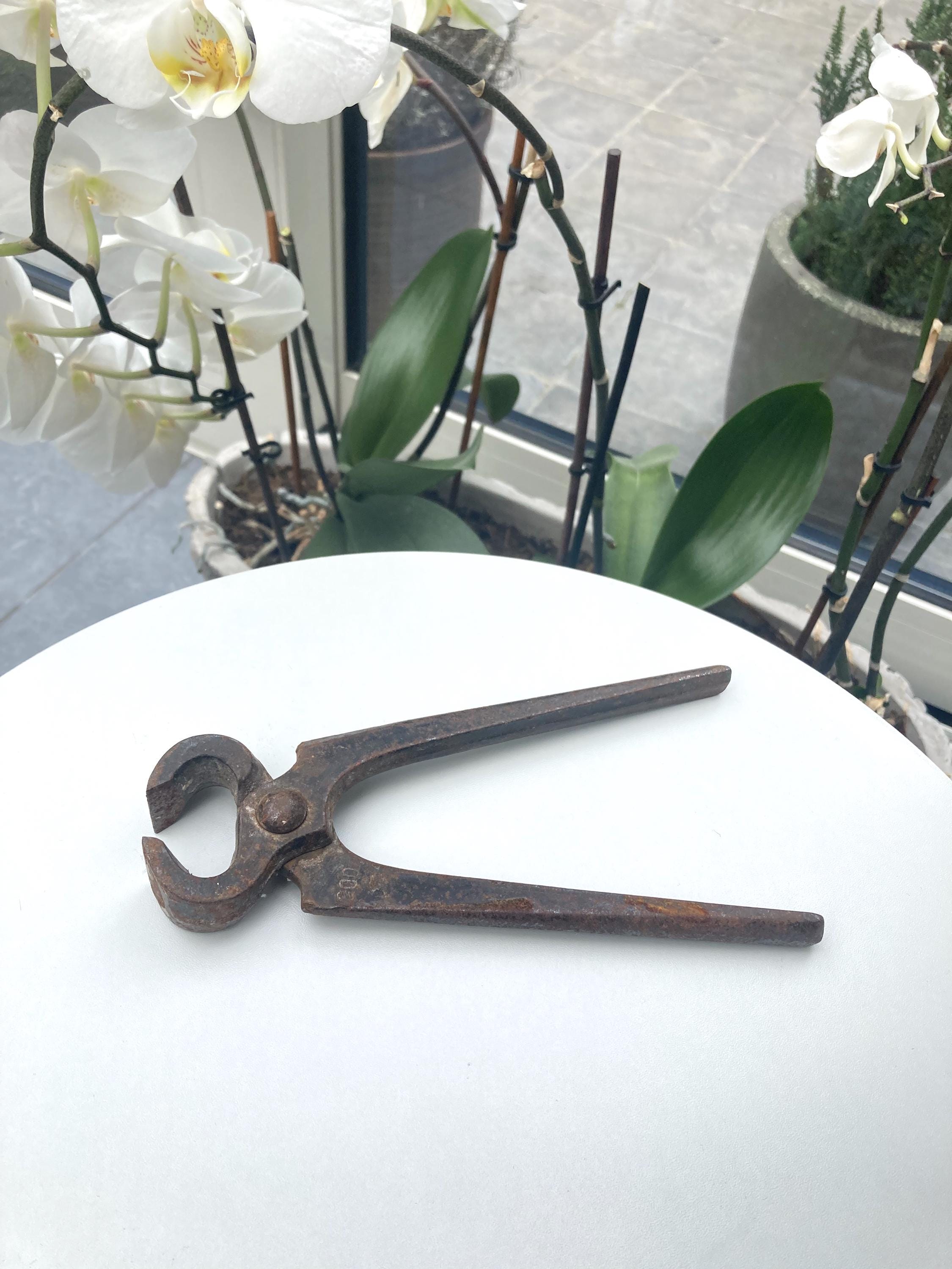 Vintage Iron Pliers - Authentic 1950s Metal Wire Cutters - Rustic Hand ...