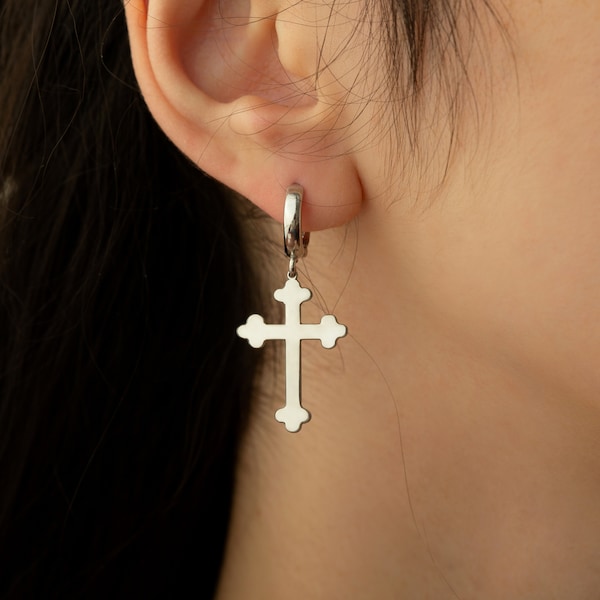 Cross Earrings - Etsy