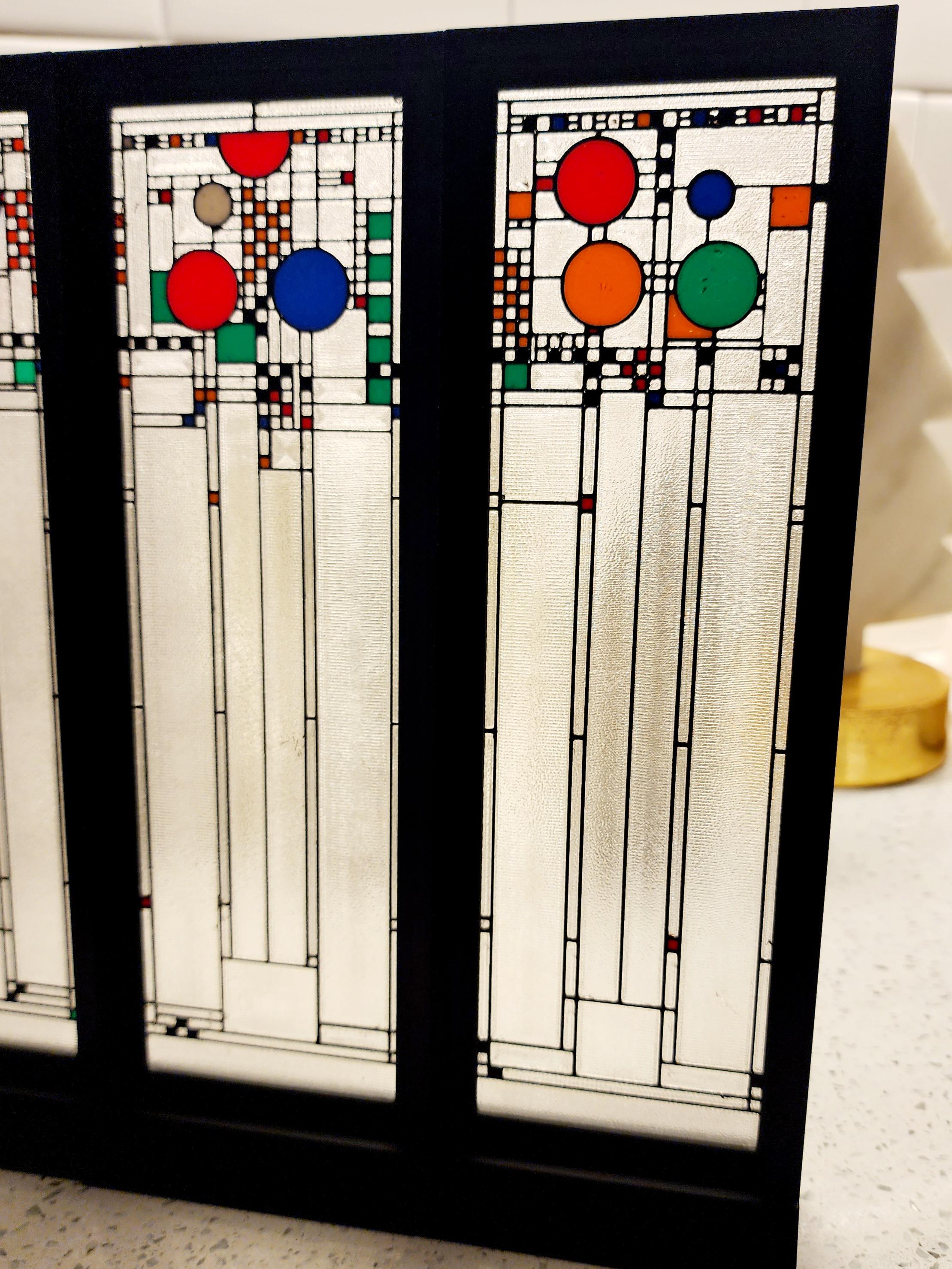 Frank Lloyd Wright: Avery Coonley Windows - Set of 3 (3D Printed Plastic) - Etsy