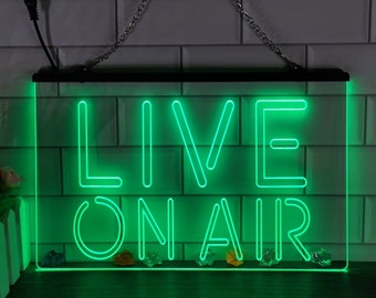 On Air Live Recording Studio Video Room Led Neon Sign - Etsy