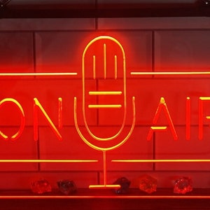 On Air Live Recording Studio Video Room Led Neon Sign - Etsy