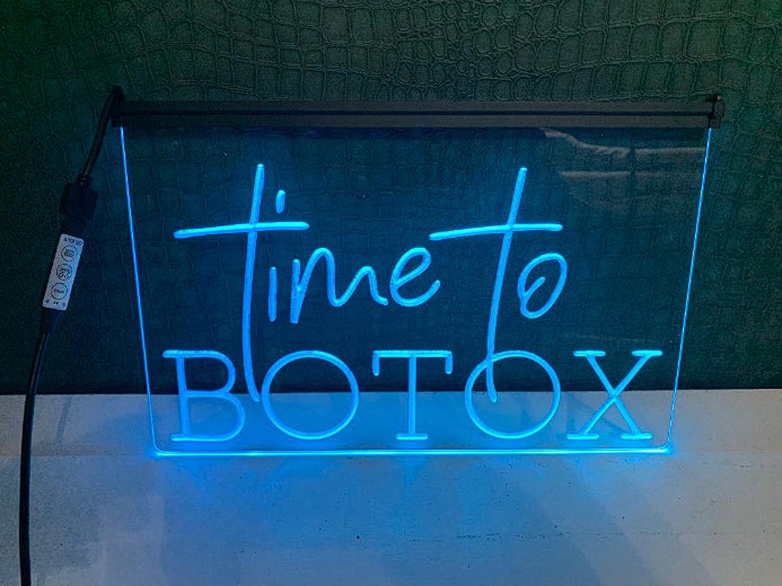 Botox Fillers Led Neon Light Sign Facial Wrinkle Lip Chin Skin Beauty ...