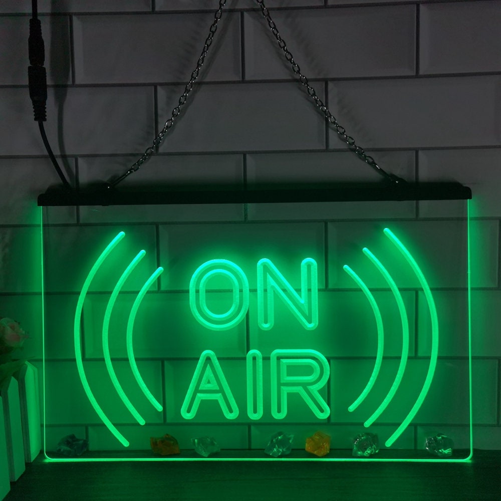 On Air Live Recording Studio Video Room Led Neon Sign - Etsy