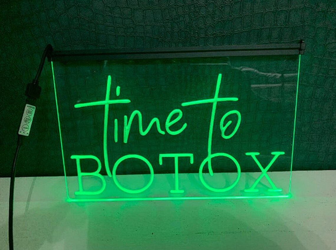 Botox Fillers Led Neon Light Sign Facial Wrinkle Lip Chin Skin Beauty ...
