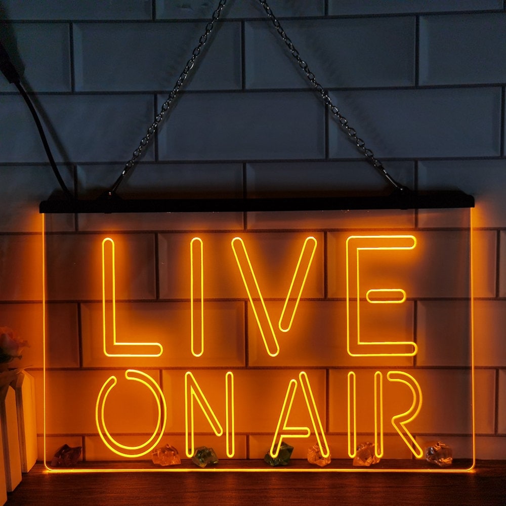 On Air Live Recording Studio Video Room Led Neon Sign - Etsy