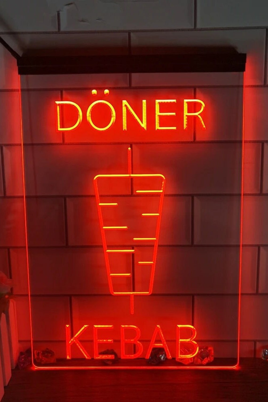 Doner Kebab Restaurant Caf Decoration Bar LED Neon Sign - Etsy