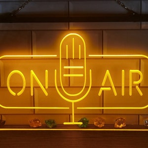 On Air Live Recording Studio Video Room Led Neon Sign - Etsy