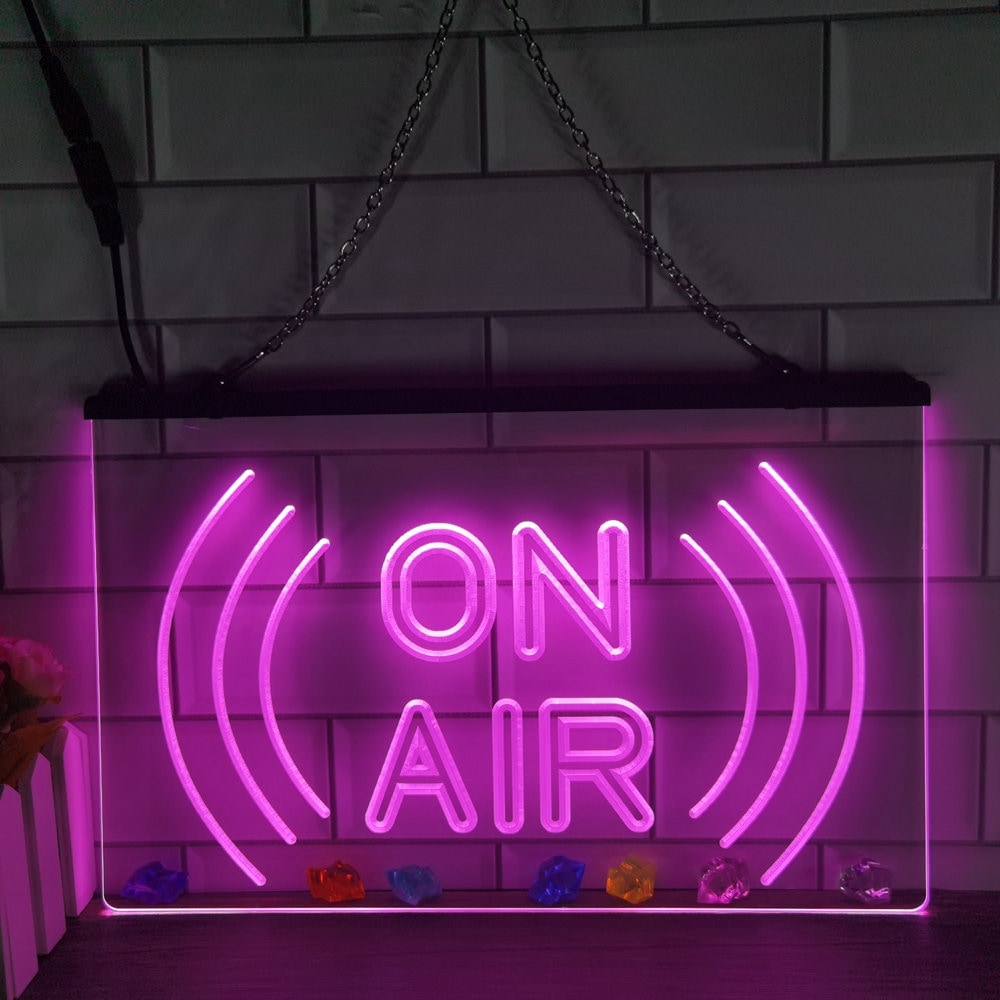 On Air Live Recording Studio Video Room Led Neon Sign - Etsy