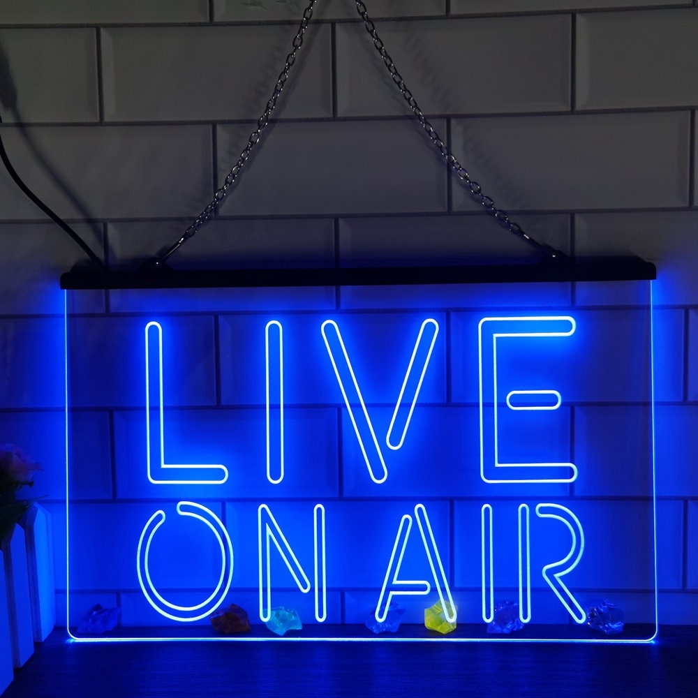 On Air Live Recording Studio Video Room Led Neon Sign - Etsy