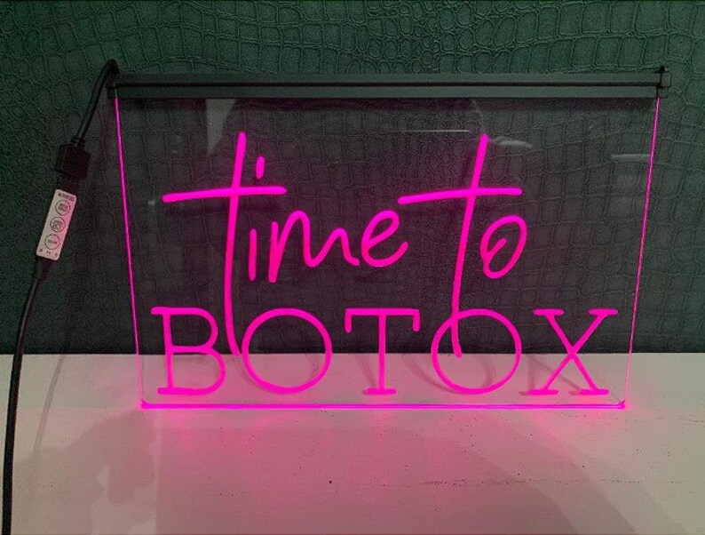 Botox Fillers Led Neon Light Sign Facial Wrinkle Lip Chin Skin Beauty ...