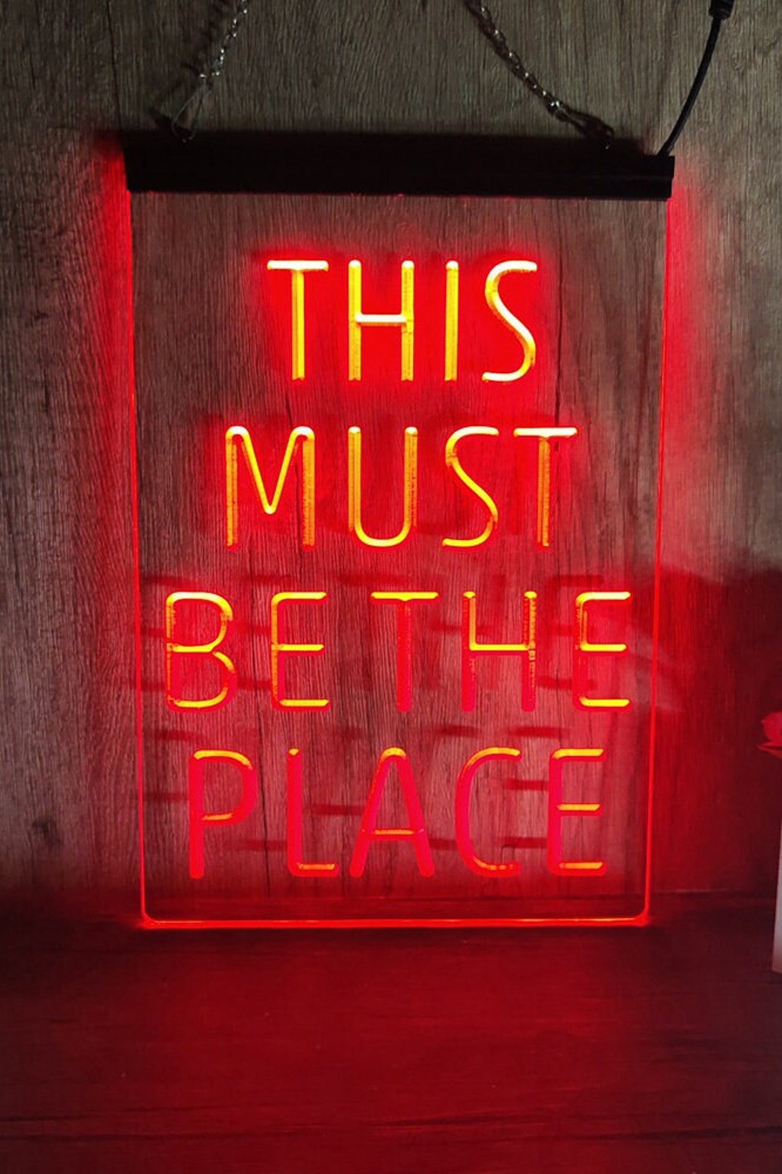 Tis Must Be the Place LED Neon Signs Home Decor New Year Wall Bedroom ...