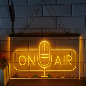 On Air Live Recording Studio Video Room Led Neon Sign - Etsy