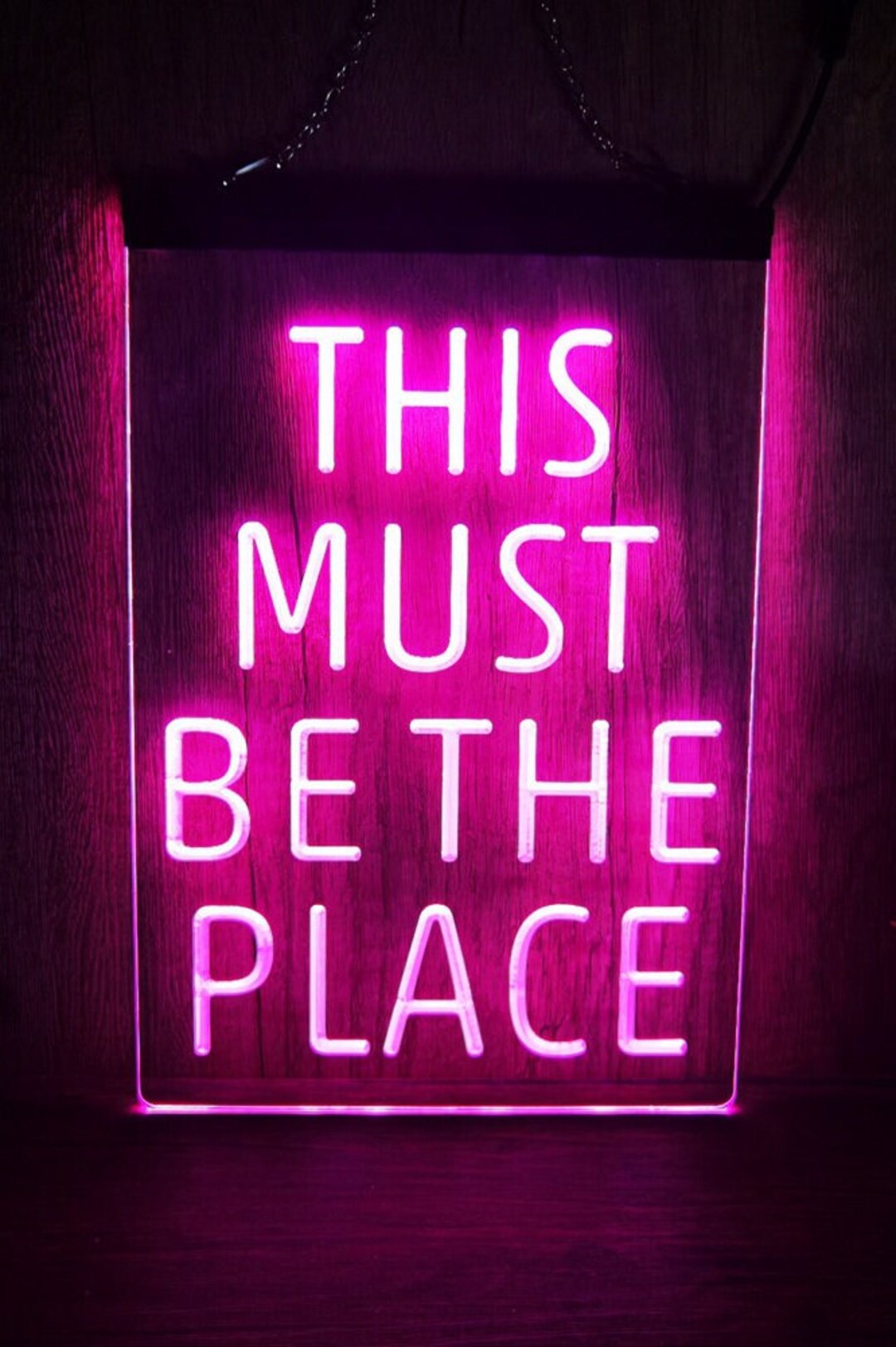 Tis Must Be the Place LED Neon Signs Home Decor New Year Wall Bedroom ...