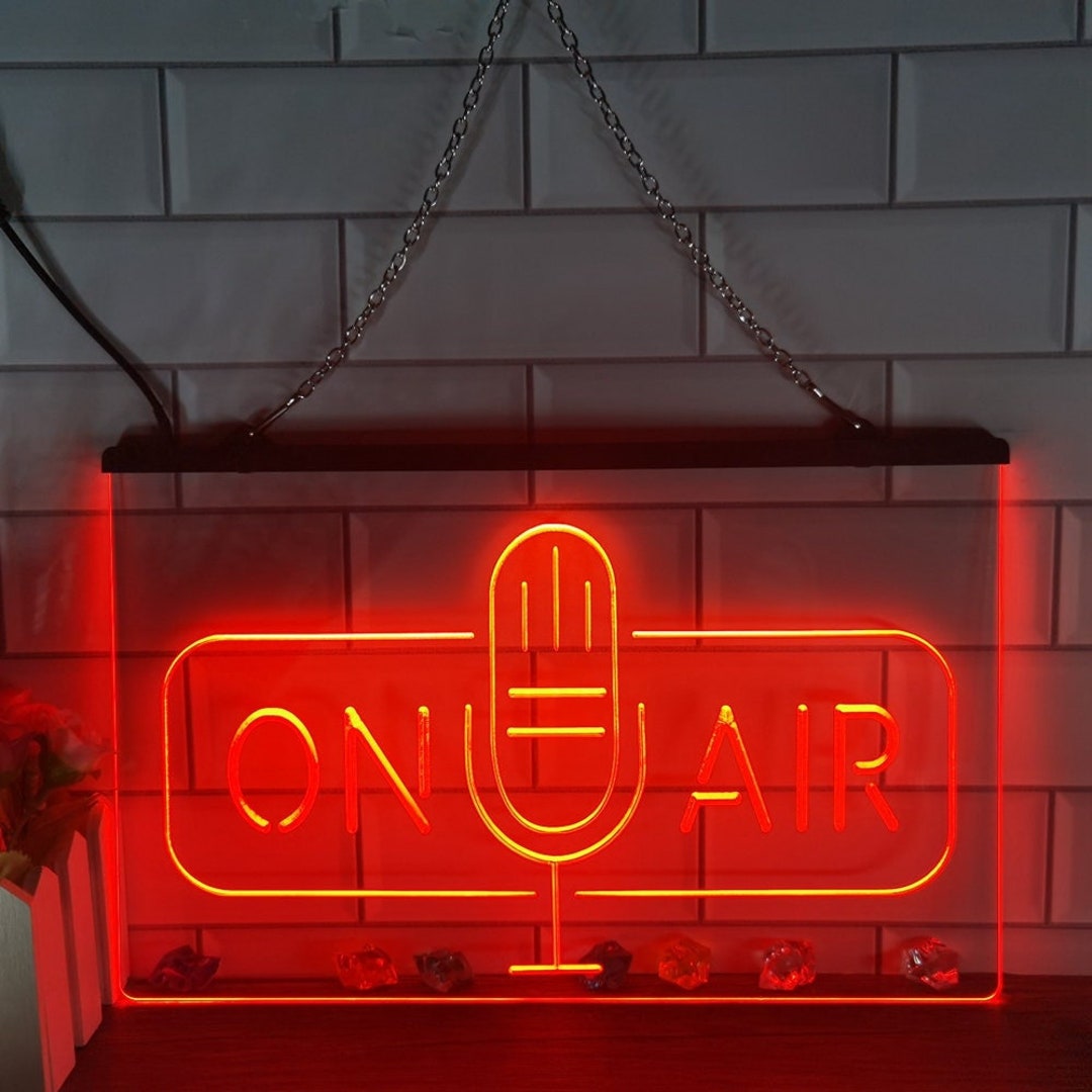 On Air Live Recording Studio Video Room Led Neon Sign - Etsy