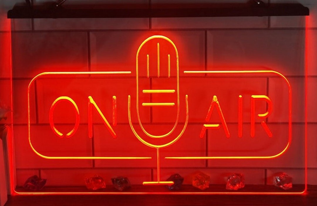 On Air Live Recording Studio Video Room Led Neon Sign - Etsy