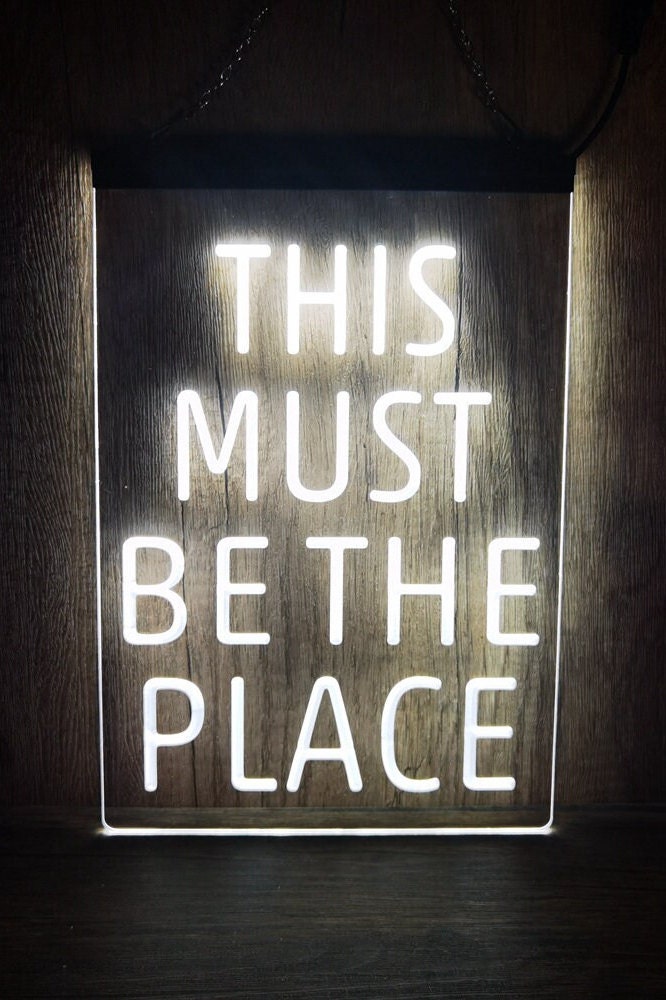 Tis Must Be the Place LED Neon Signs Home Decor New Year Wall Bedroom ...