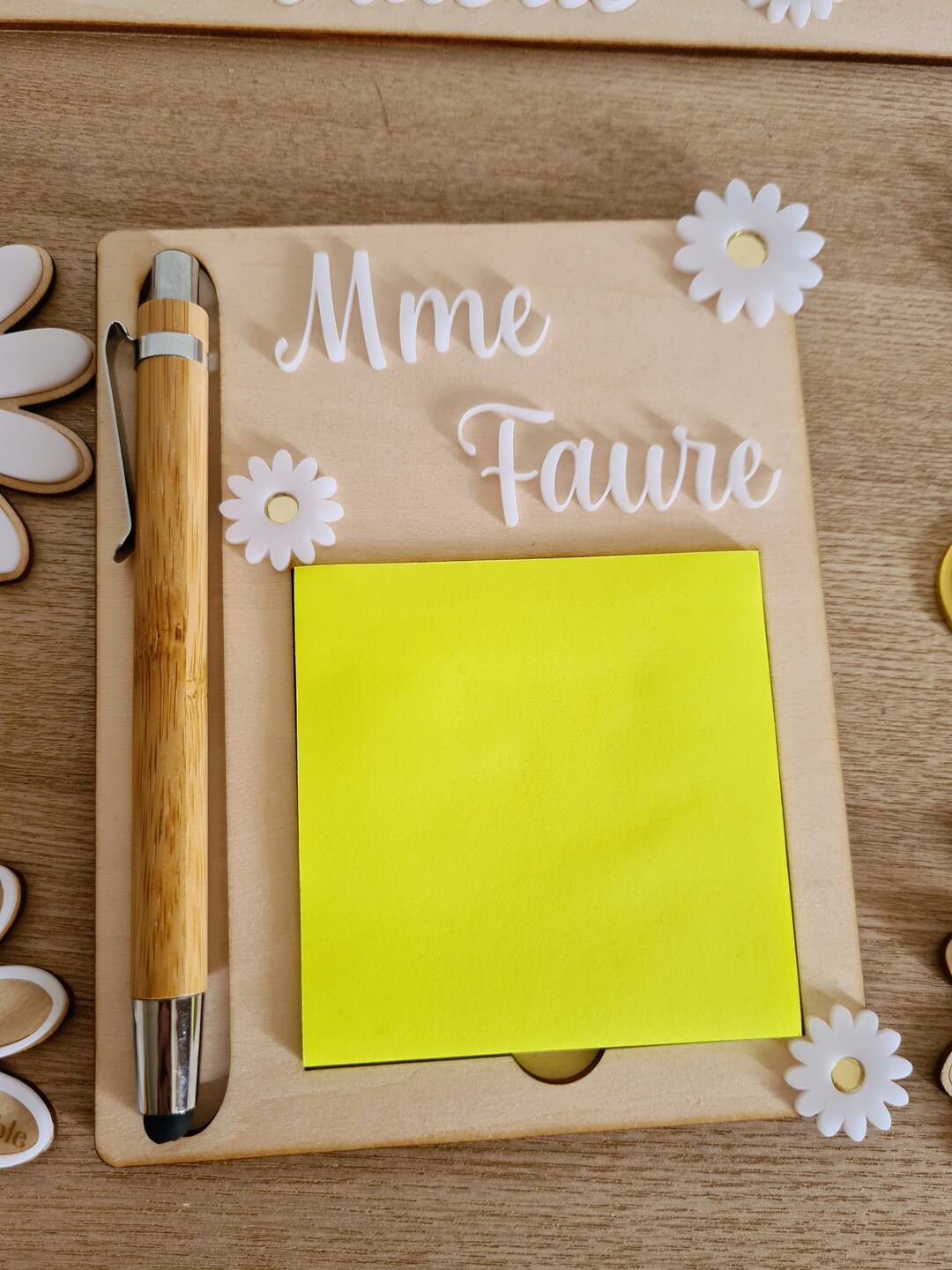 Postit Holder Gift Centerpiece End of Year Gift Daisy Collection - Etsy