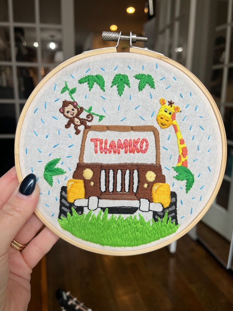 Custom Nursery Embroidery Hoop - Etsy