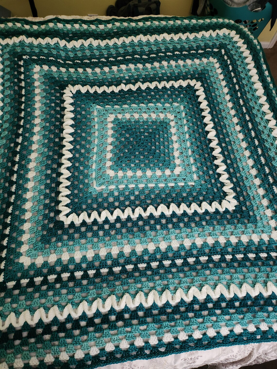 Deep Teal Throw - Etsy