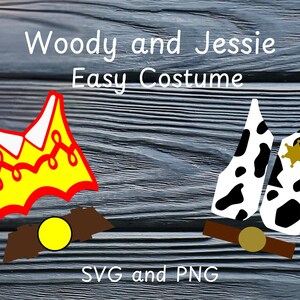 Woody and Jessie Vest Set | SVG & PNG Files for Quick and Easy DIY ...