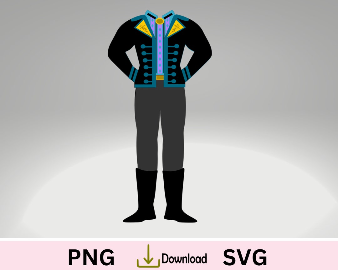Kristoff and Anna Formal Outfits Vector Files. Prince and Princess SVG ...