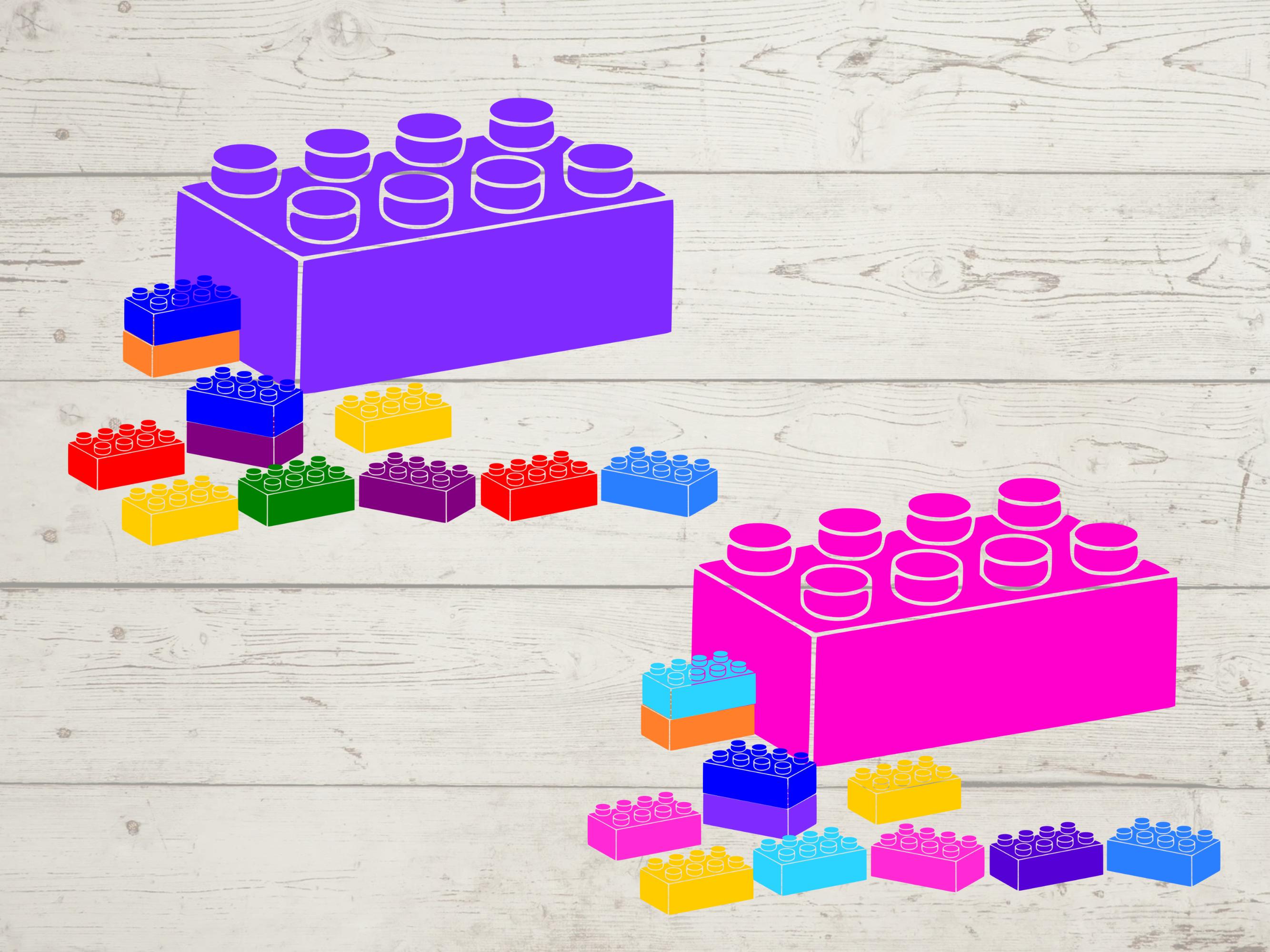 Building Blocks SVG & PNG Design: T-shirt Sublimation, Birthday Cards ...