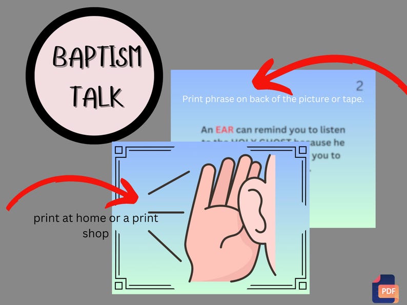 Holy Ghost Baptism Talk: LDS Printables (digital Download) - Etsy