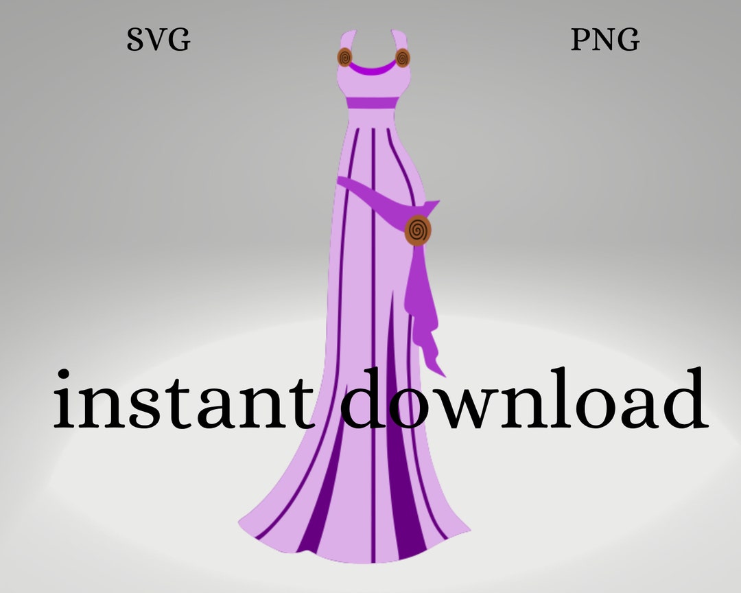 Meg Dress SVG Princess Dress SVG Hercules Meg. Meg Costume. - Etsy