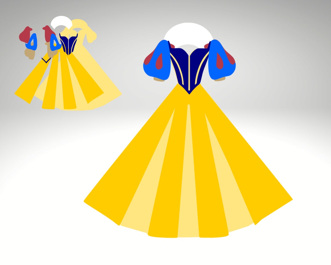 Princess Dress SVG Fancy Party Dress Birthday Cupcake - Etsy