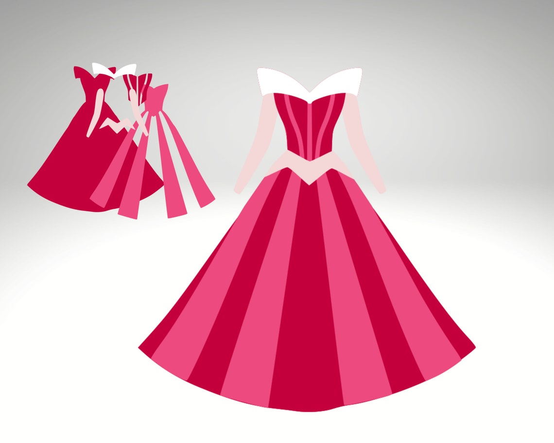 Princess Dress SVG Fancy Party Dress Birthday Cupcake - Etsy