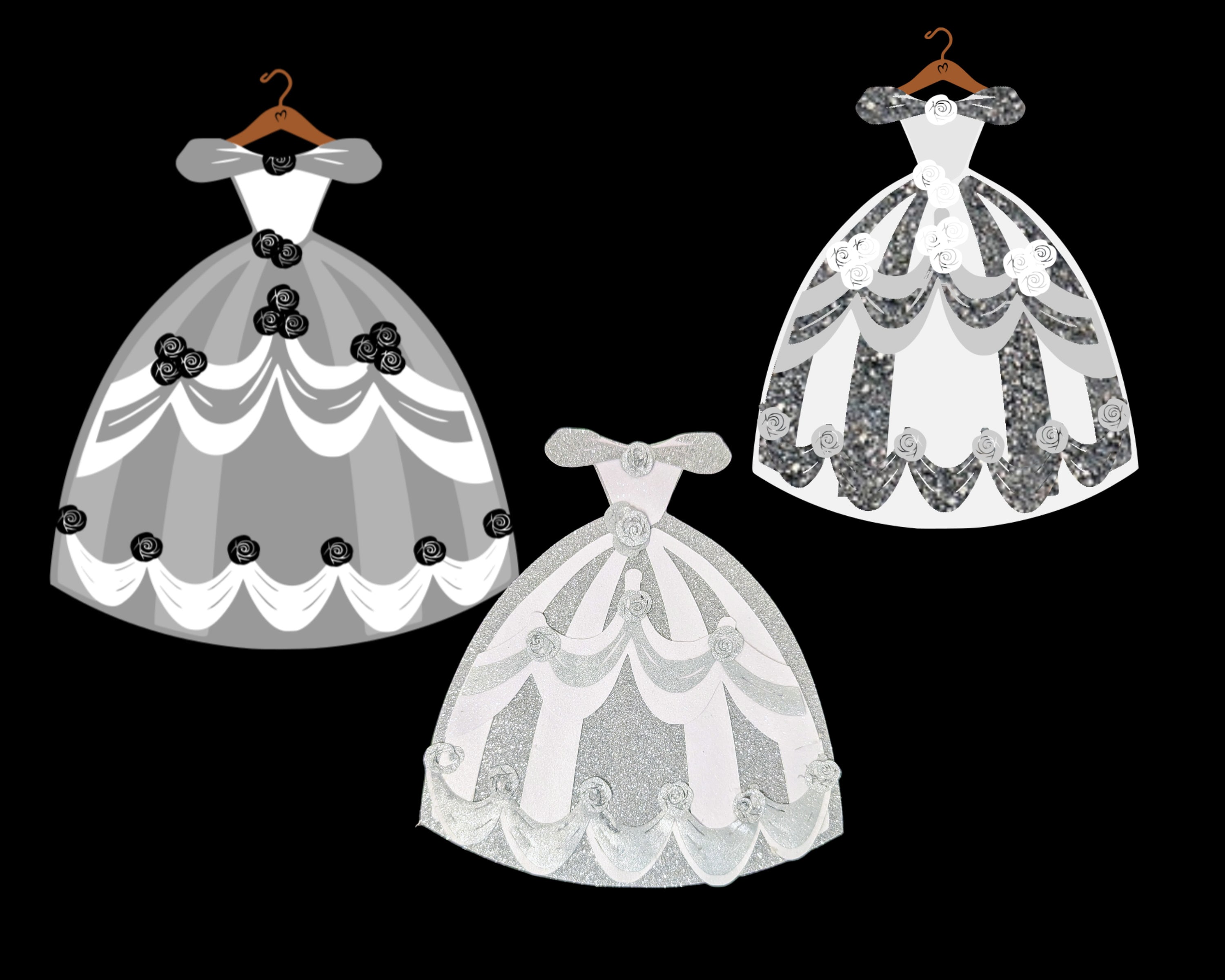 Princess Wedding Dress, Layered Cut File, Belle Wedding Dress. PNG, SVG ...