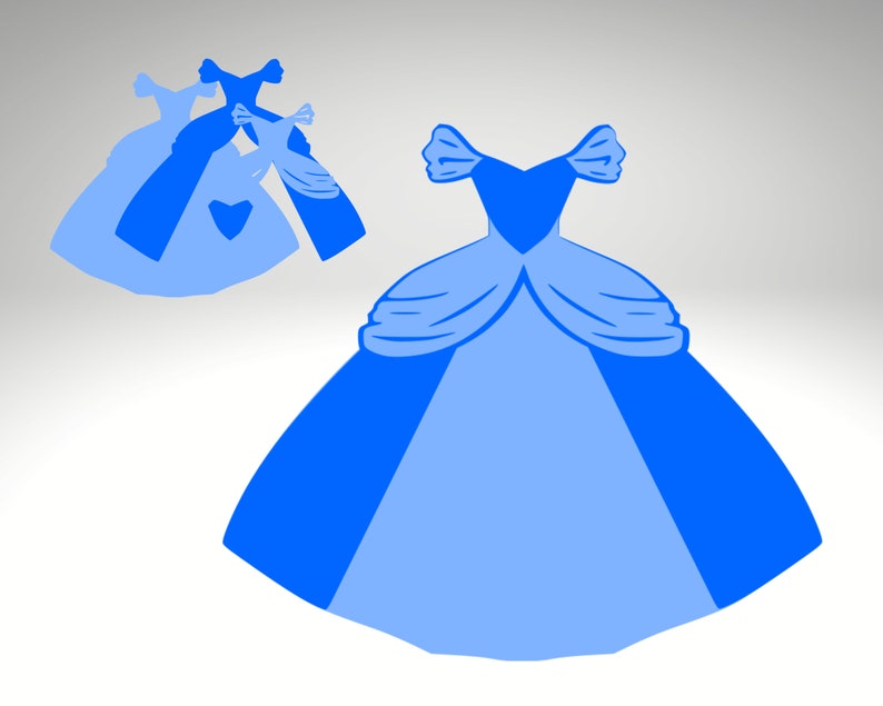 Princess Dress SVG Fancy Party Dress Birthday Cupcake - Etsy