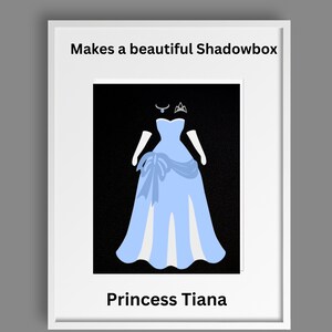 Princess Tiana Dress SVG: 3D Papercraft, Birthday Party Decor (digital ...